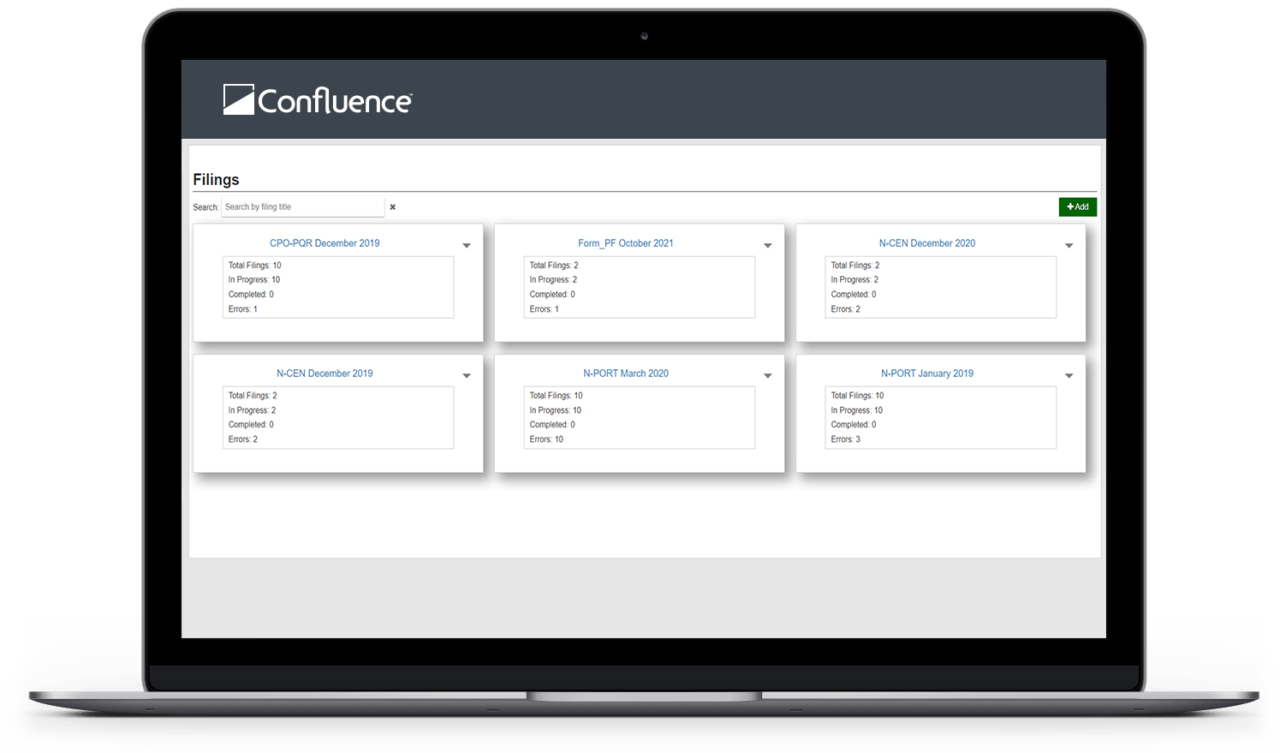 Reporting solution - regulatory reporting - Confluence Technologies
