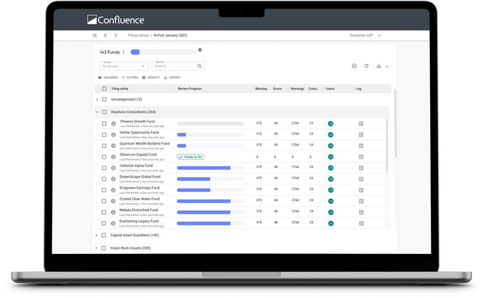 Reporting solution - regulatory reporting - Confluence Technologies